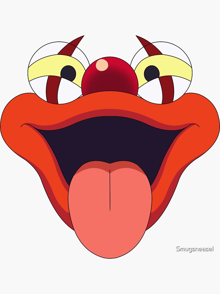 "Akanbe" Sticker for Sale by Smugsneasel | Redbubble