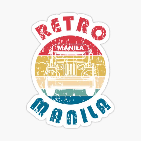 "Retro Manila" Sticker for Sale by Ebayson74 | Redbubble
