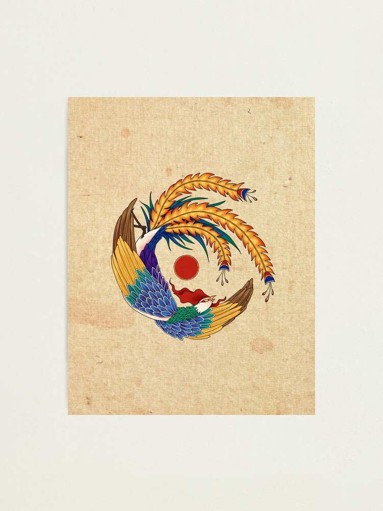 "Minhwa: Asian Phoenix A Type (Korean traditional/folk art ...