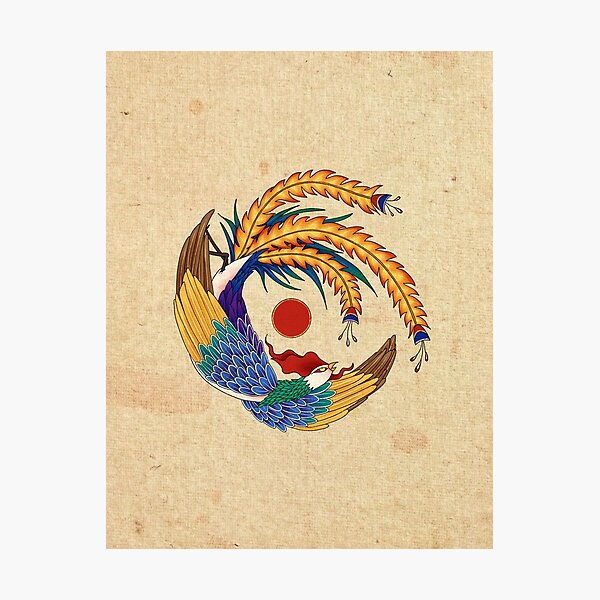 "Minhwa: Asian Phoenix A Type (Korean traditional/folk art ...