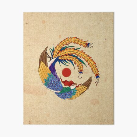 "Minhwa: Asian Phoenix A Type (Korean traditional/folk art)" Art Board ...