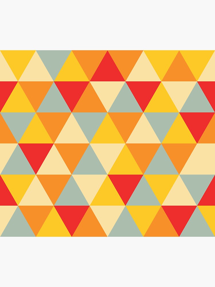 "Retro Triangle" Sticker for Sale by sarayut2001 | Redbubble