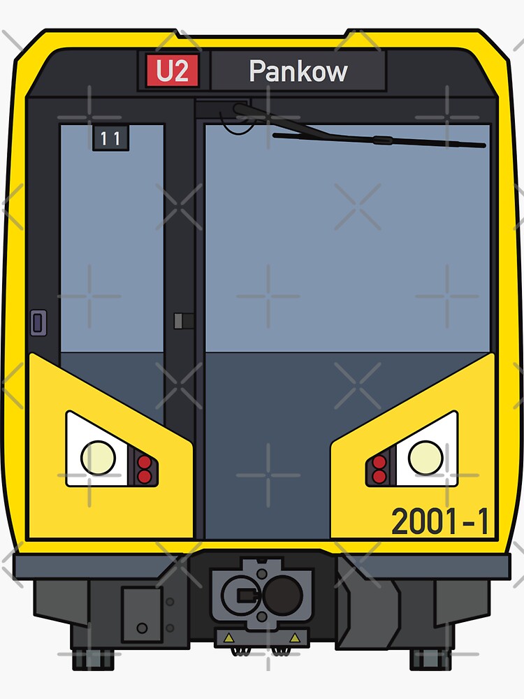"Berlin Metro Train" Sticker for Sale by careful-design | Redbubble