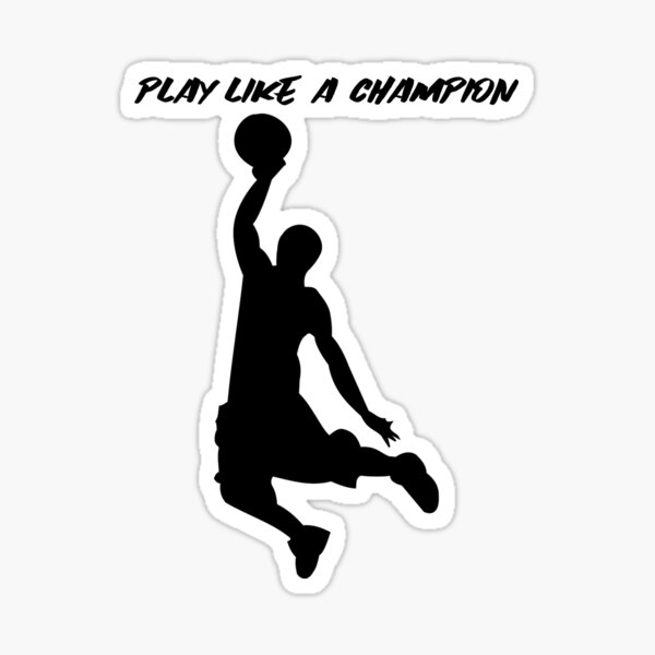 "Play Like A Champion" Sticker by Patocarto | Redbubble
