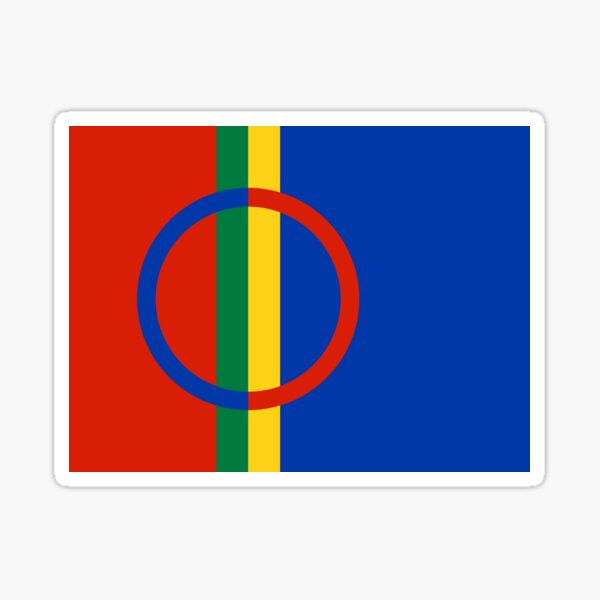 " Sami people flag" Sticker for Sale by firetrain | Redbubble
