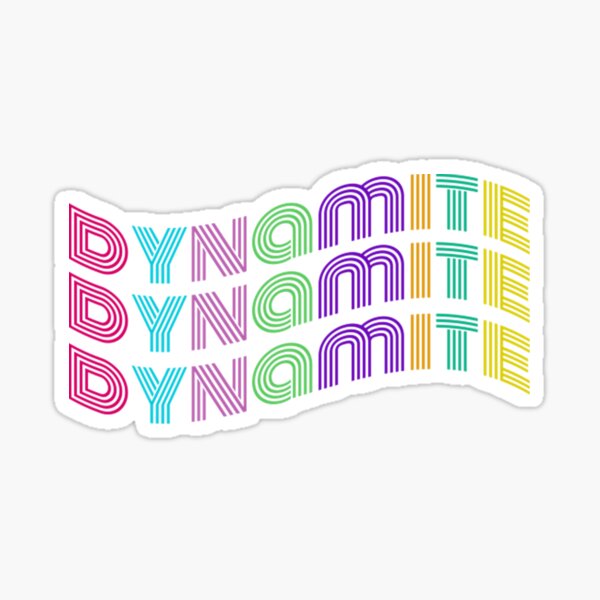 "Dynamite Dynamite btsss -" Sticker for Sale by KymariFoxw | Redbubble