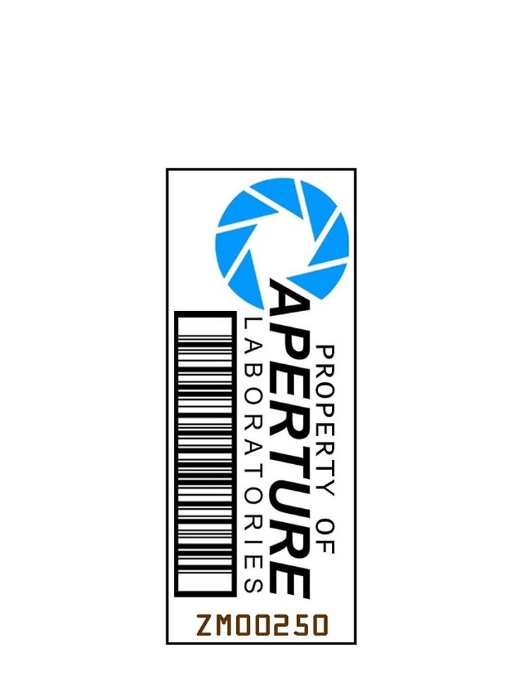 "Aperture science barcode" iPhone Case for Sale by BasicSeres | Redbubble