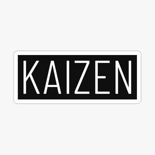 "KAIZEN. A Japanese Philosophy." Sticker for Sale by slimkognito ...