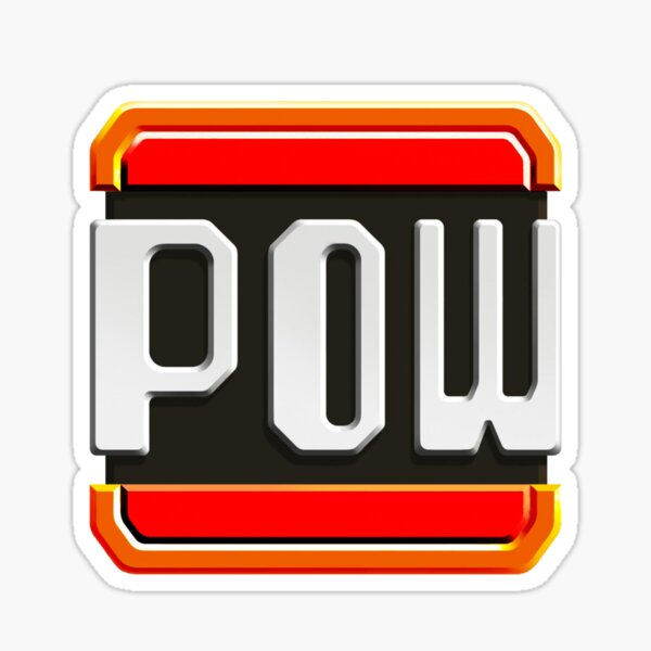 "POW!" Sticker for Sale by epinkb | Redbubble