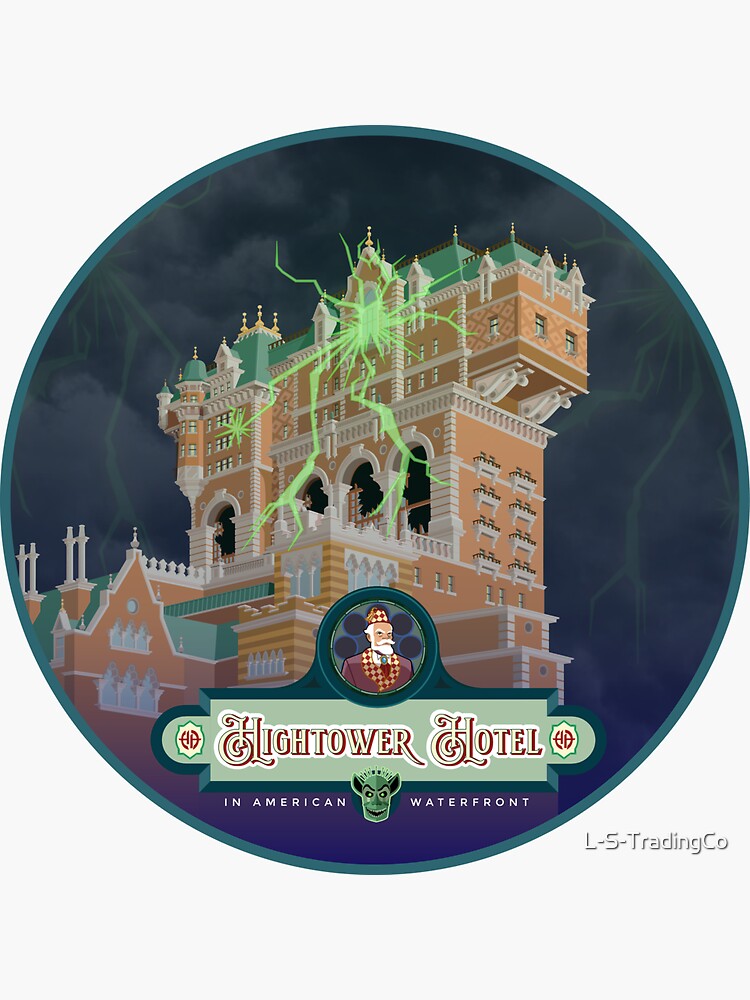 "Hightower Hotel" Sticker for Sale by L-S-TradingCo | Redbubble