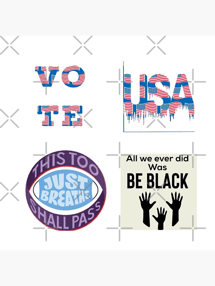 "Vote sticker pack" Poster for Sale by sreesharu | Redbubble