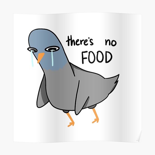 "sad pigeon" Poster for Sale by Anemoiasa | Redbubble