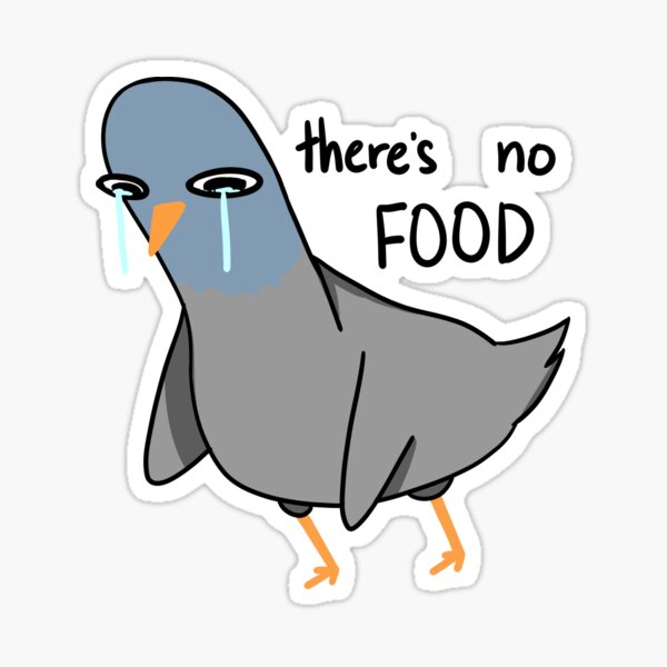 "sad pigeon" Sticker by Anemoiasa | Redbubble