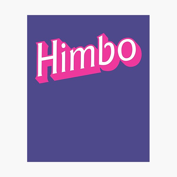 "Himbo (male bimbo) Doll Logo" Photographic Print by ClickForMore ...