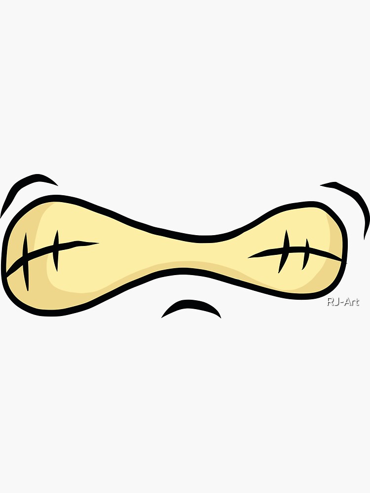 "Scream monster mouth teeth tongue" Sticker for Sale by RJ-Art | Redbubble
