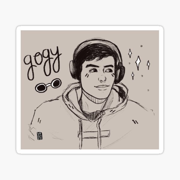 "Gogy" Sticker for Sale by SurfSanne | Redbubble