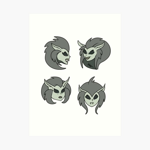 "Cursed Eda the owl house" Art Print by artnchfck | Redbubble