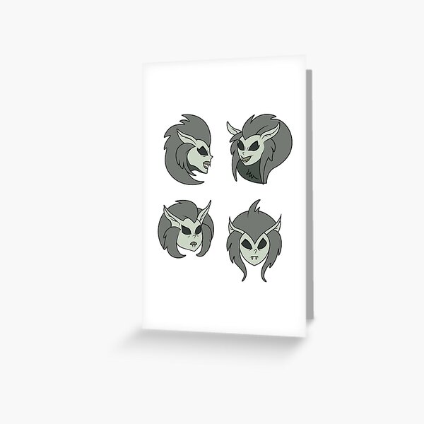 "Cursed Eda the owl house" Greeting Card by artnchfck | Redbubble