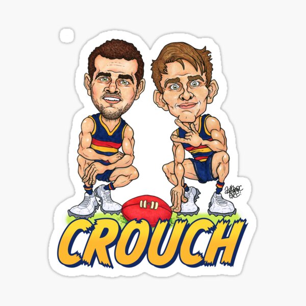"Crouch - Adelaide Crows" Sticker for Sale by Ash-Camac-Art | Redbubble