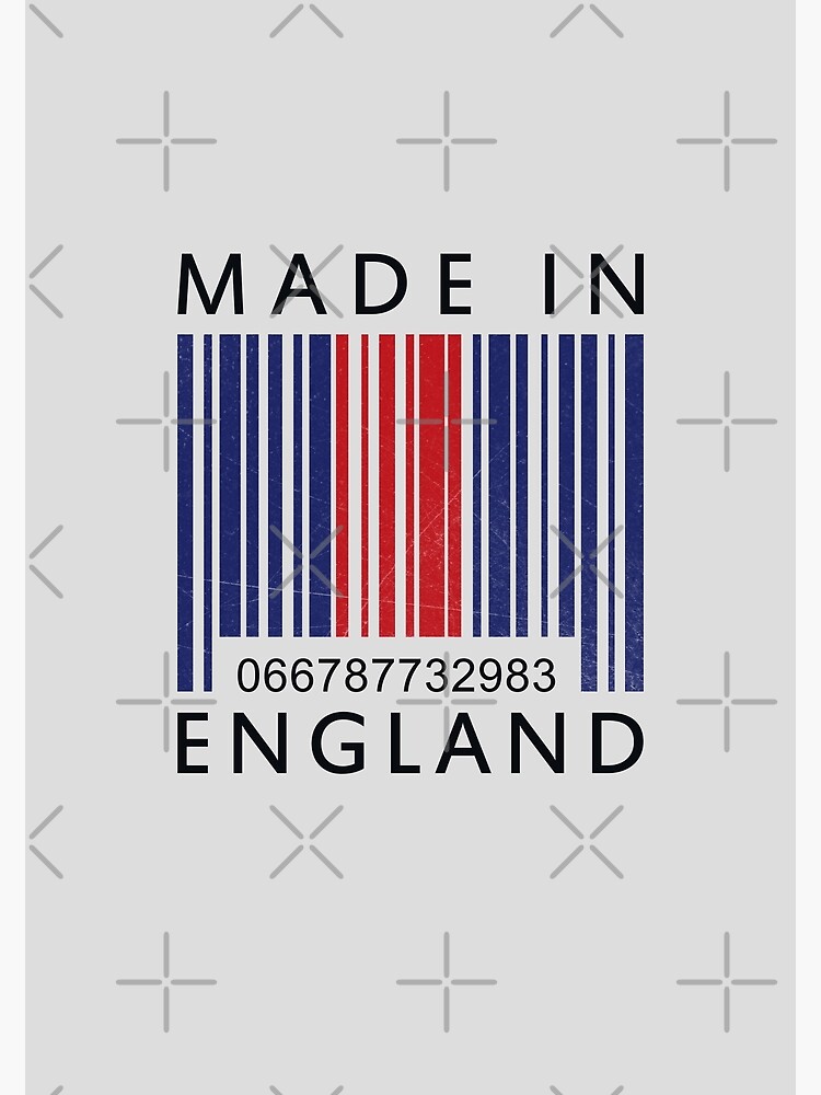 Lámina fotográfica «Hecho en código de barras de Inglaterra» de ...