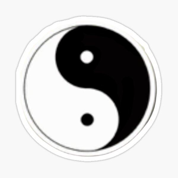 "Yin-yang symbol" Sticker for Sale by ComfyCloud | Redbubble