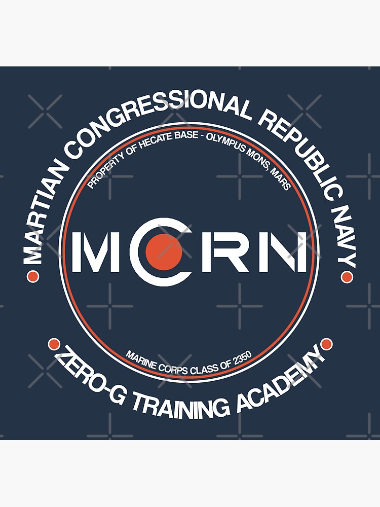 "MCRN Mars marine Zero-G training academy original design" Sticker for ...
