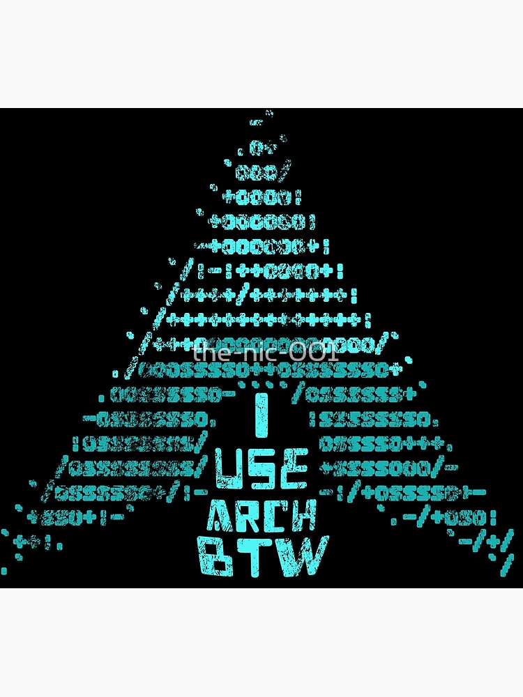 "I use arch btw" Poster by the-nic-001 | Redbubble