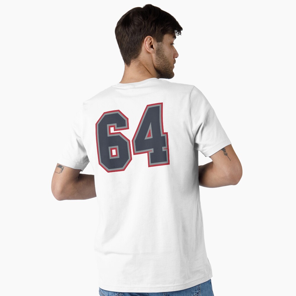 "64 Navy Grey Red Sports Number Sixty-Four" Sticker for Sale by ...