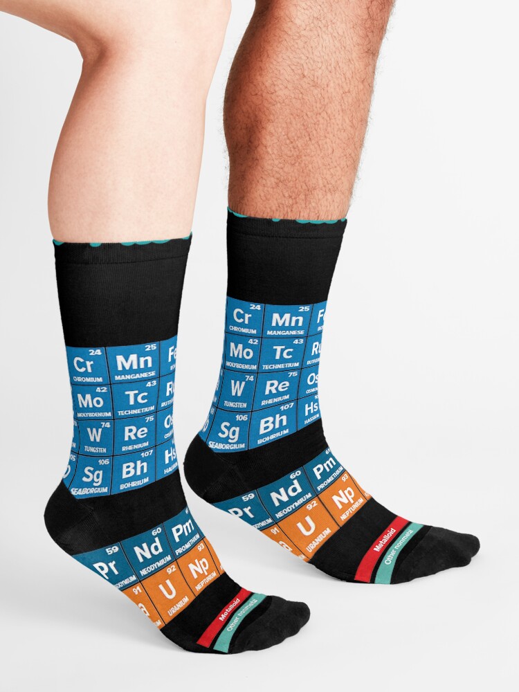 "Periodic Table of the Elements" Socks by labstud | Redbubble