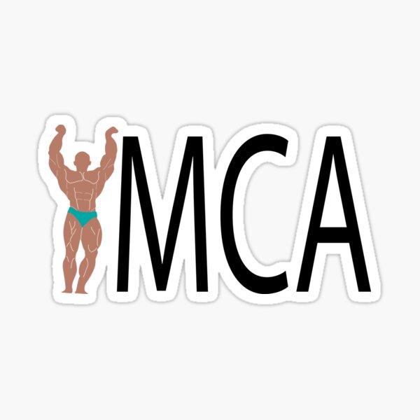 "Bodybuilding YMCA logo " Sticker for Sale by cnon626 | Redbubble