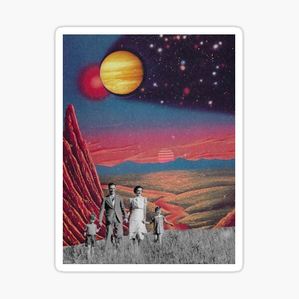 "Vintage Collage Art" Sticker for Sale by Yellowblanc | Redbubble