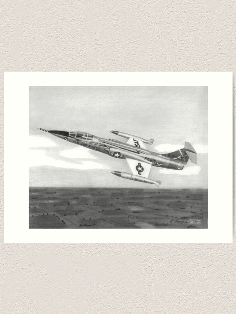 "Lockheed F-104 Starfighter" Art Print for Sale by DelAndrew | Redbubble