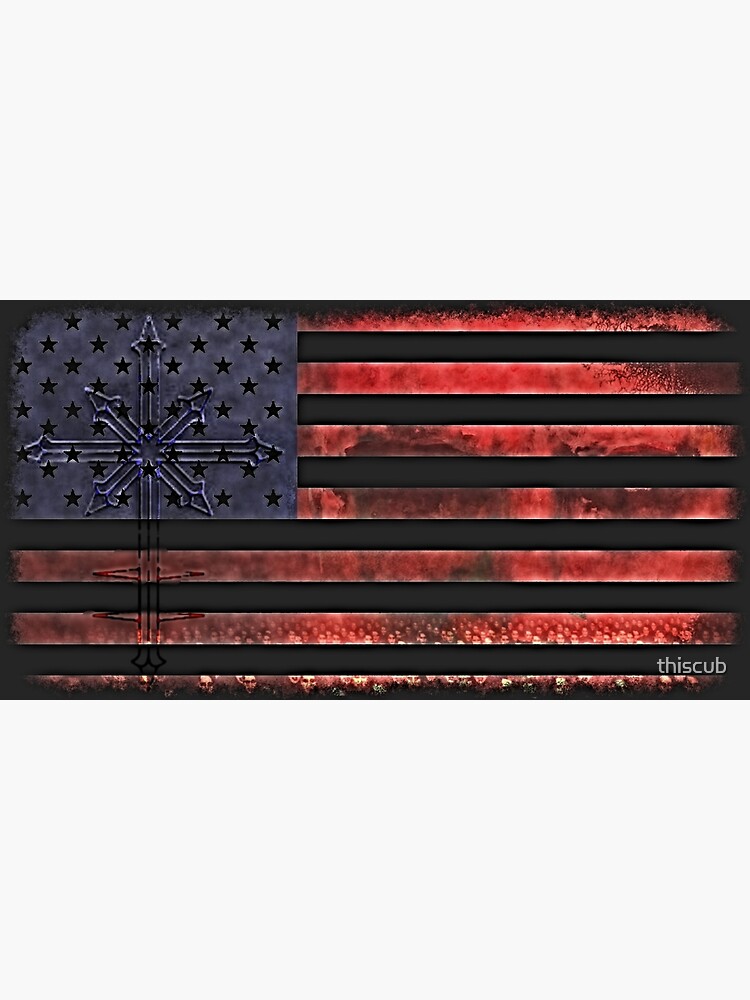 "WE ARE CHAOS FLAG" Poster for Sale by thiscub | Redbubble