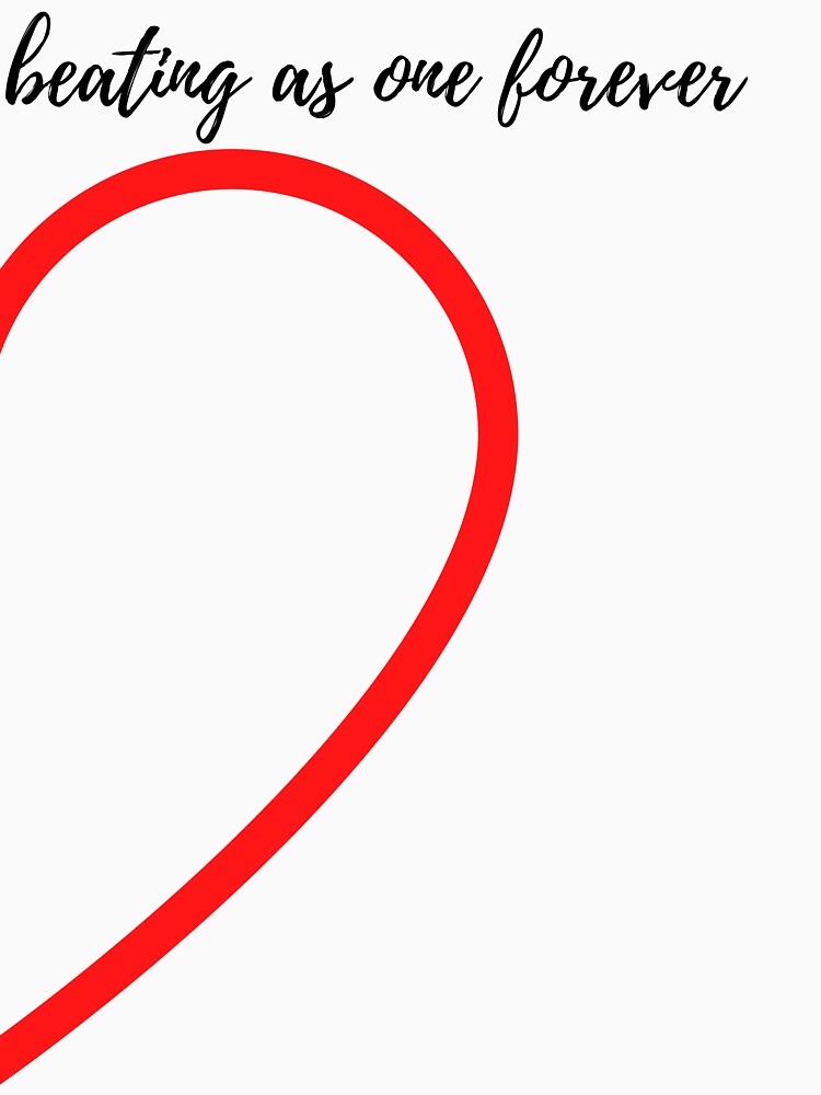 "One Heart (Right Side)" T-shirt for Sale by Issa9Mansour | Redbubble ...