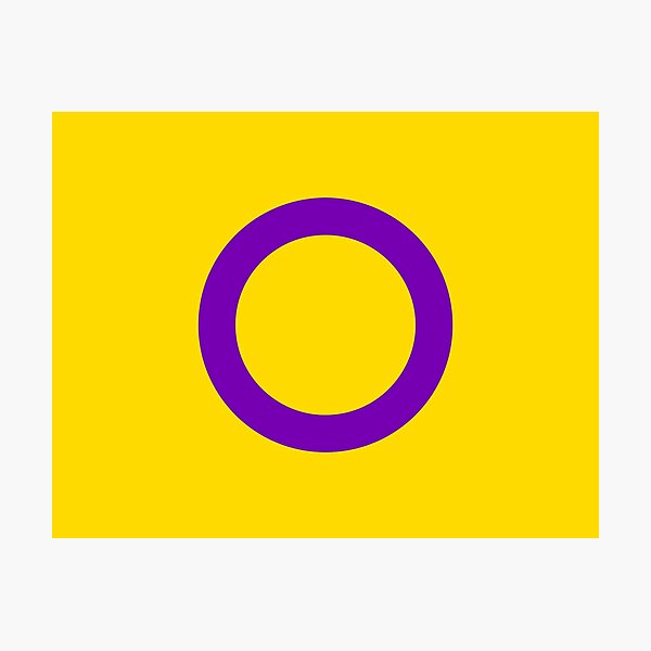 Lámina Fotográfica «bandera Orgullosa Del Orgullo Intersexual Bandera
