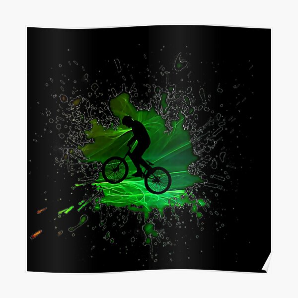 "Cool Bmx Bike for halfpipe with nice Wheel, BMX stunt bike" Poster for ...