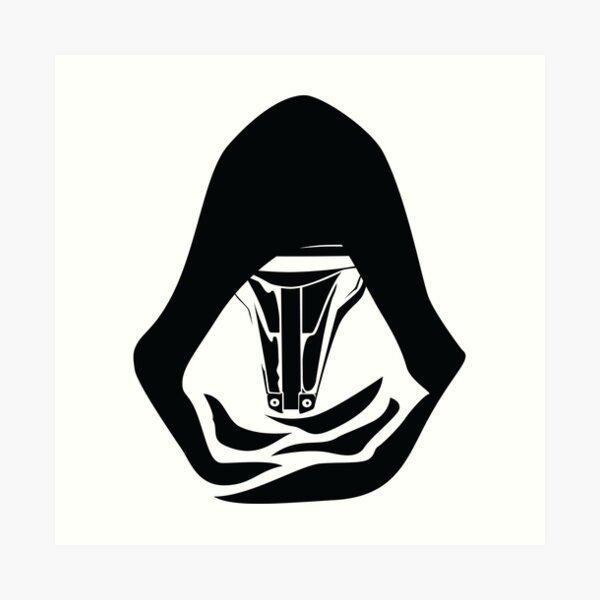 "Darth Revan Mask – in Black" Art Print by HelveticaHero | Redbubble
