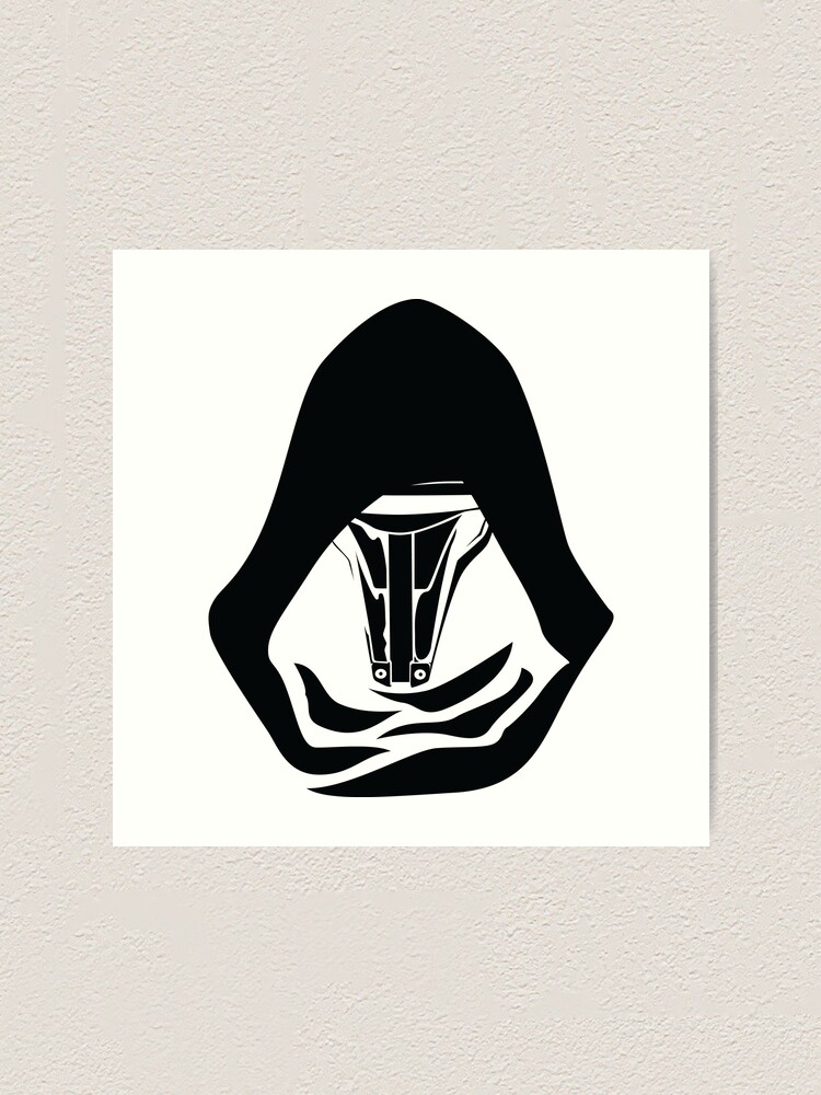 "Darth Revan Mask – in Black" Art Print by HelveticaHero | Redbubble