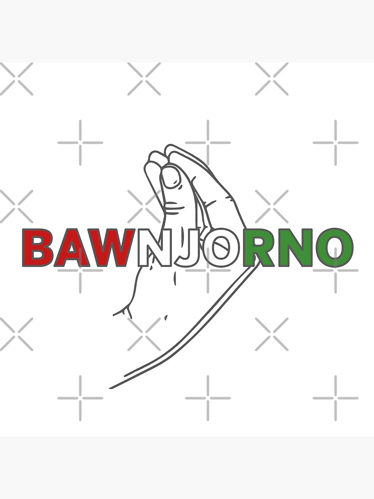 "Bawnjorno - Inglorious Inglourious Basterds" Sticker for Sale by ...