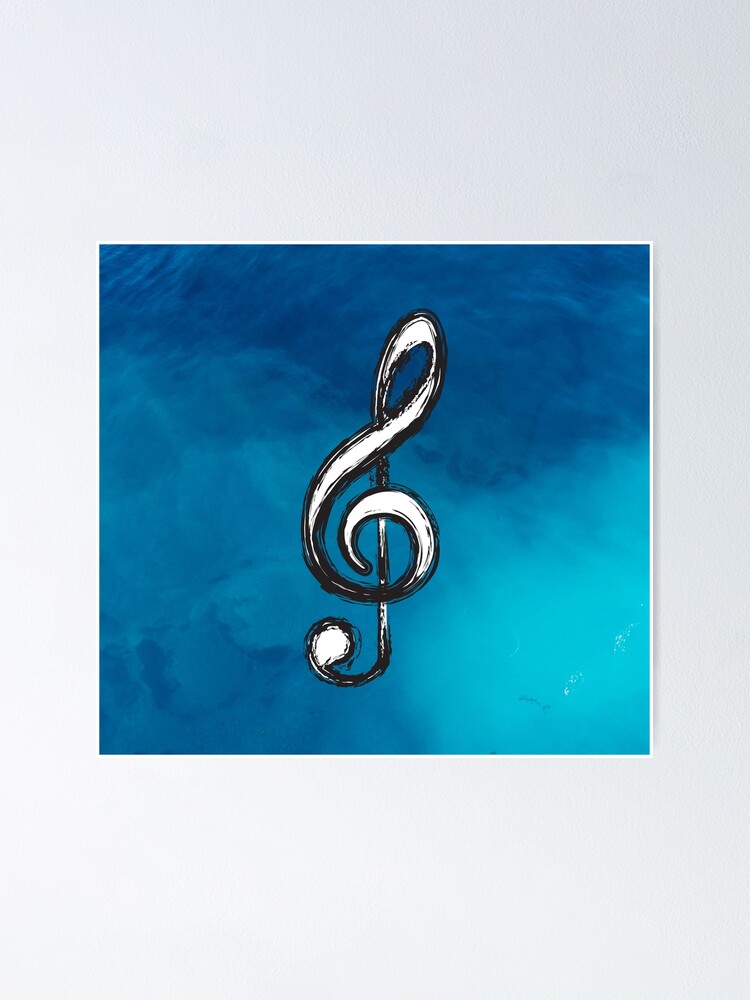 "Treble Clef" Poster by Piano-Planet | Redbubble
