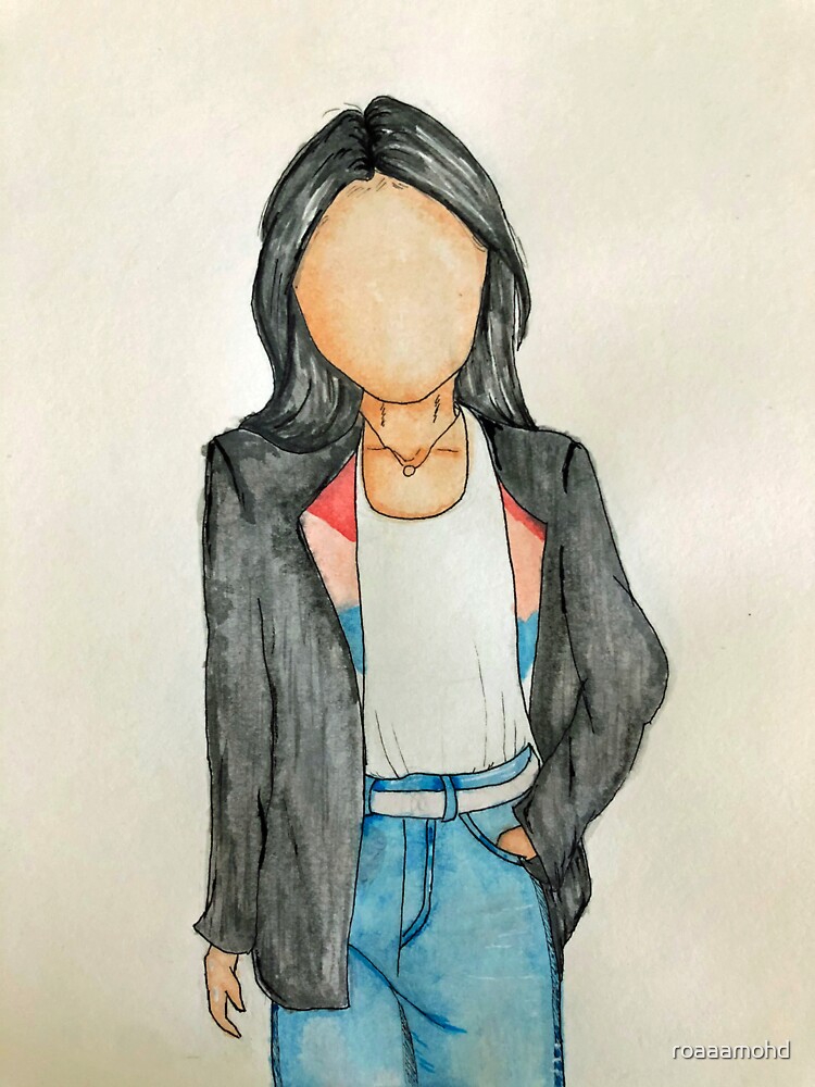 "Jennie drawing" Sticker for Sale by roaaamohd | Redbubble