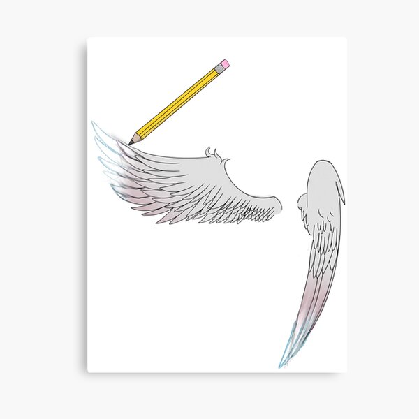 "Sketch Fade Wings" Canvas Print for Sale by RemisArt | Redbubble