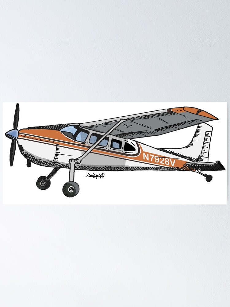 "Cessna Bush Plane 180" Poster for Sale by Statepallets | Redbubble