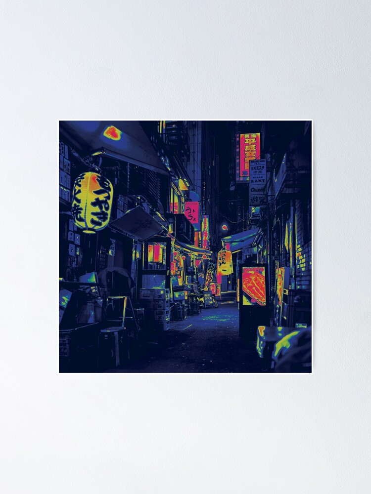 "Tokyo Alleyway Street night" Poster for Sale by azizlaghari1 | Redbubble