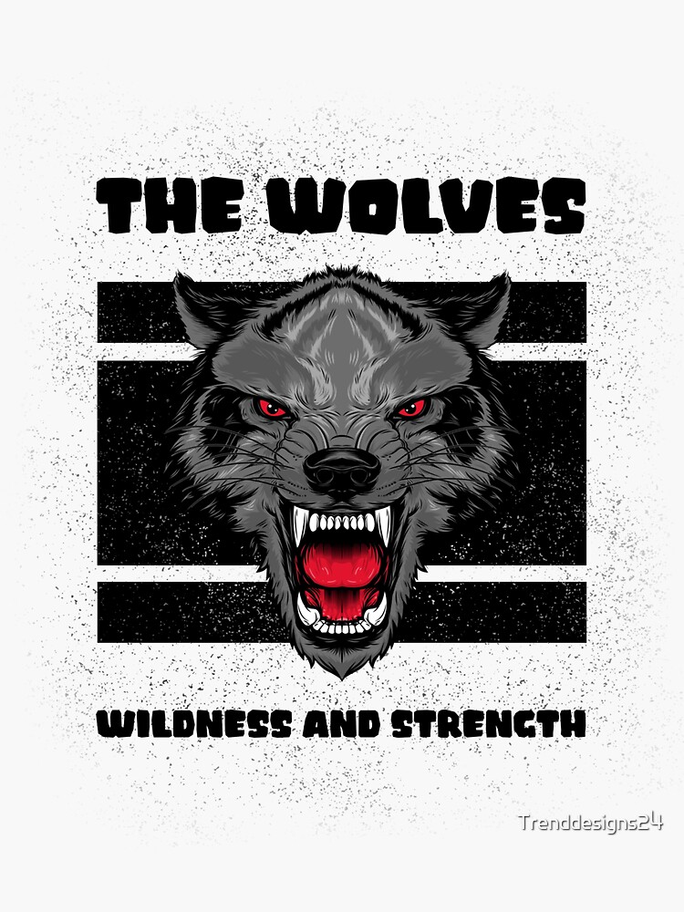 "Angry wolf Wolves Animals Quotes Wolf Sayings" Sticker for Sale by ...