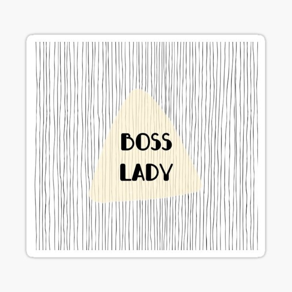 "Boss Lady" Sticker by DreamyMarcia- | Redbubble