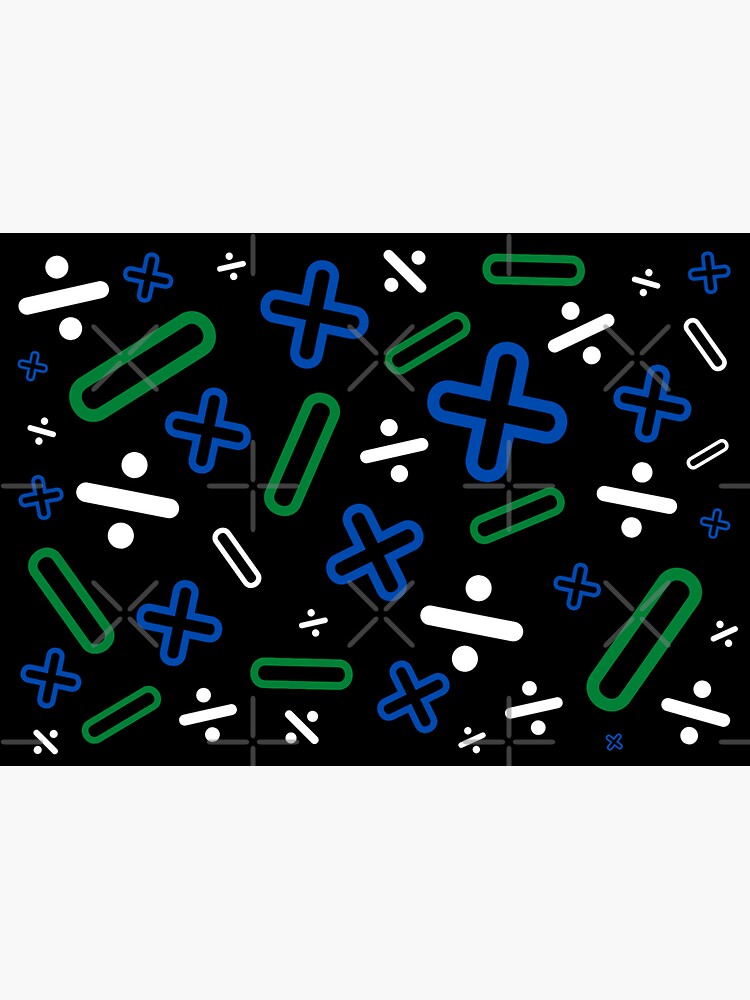 "Blue and Green Math Design" Sticker for Sale by jaguarcliff | Redbubble