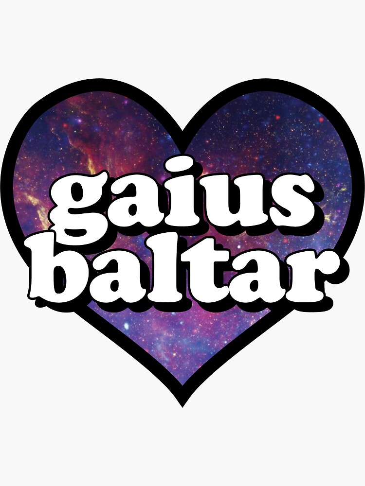 "Gaius Baltar Heart" Sticker for Sale by astroginseng | Redbubble