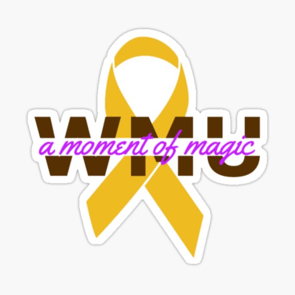 "AMOM WMU Ribbon" Sticker for Sale by AMom-WMU | Redbubble