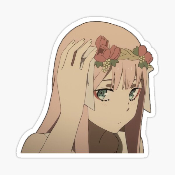"zero two sticker" Sticker for Sale by fIeur | Redbubble